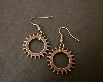 Cog earrings | Etsy