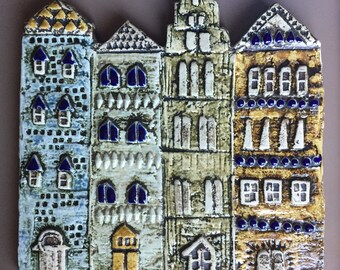 Pottery wall plaque | Etsy