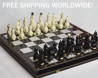 Gothic chess set | Etsy