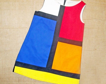 Mondrian dress | Etsy