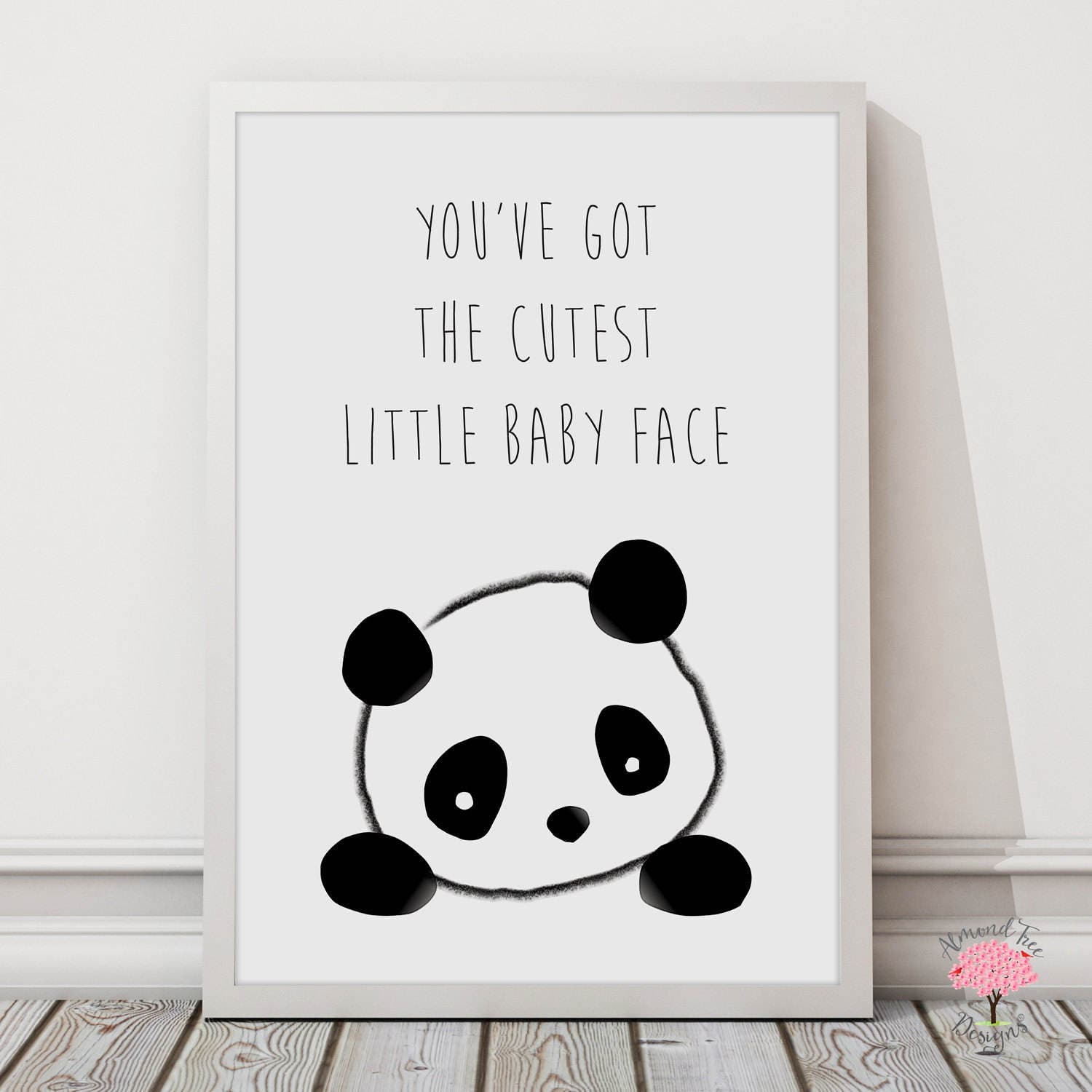 You've got the cutest little baby face wall art print