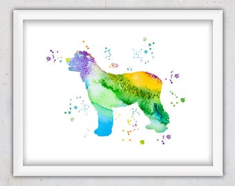 Dog watercolor | Etsy