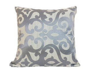 Grey white pillow | Etsy