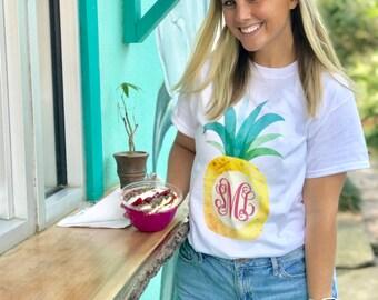 Pineapple tshirt | Etsy