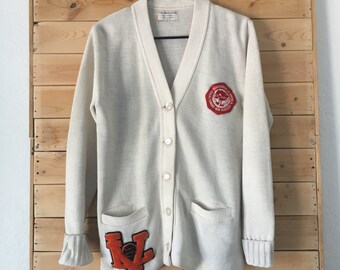 Letterman sweater | Etsy