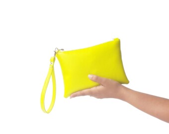 Yellow wristlet | Etsy