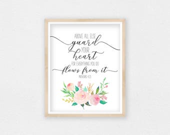 Proverbs 4 23 | Etsy