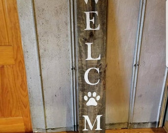 Wooden welcome sign | Etsy