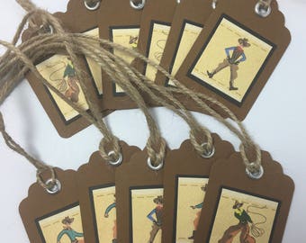 Western gift tags | Etsy