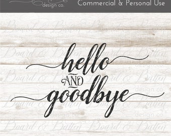 Goodbye svg | Etsy