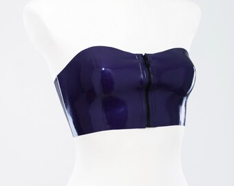 Latex one-piece swimsuit