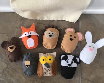The Mitten The Mitten Felt Puppet Owl Puppet Hedgehog