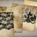Black and Gold Lace Digital Paper rustic digital paper black