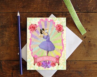 Dance recital card | Etsy