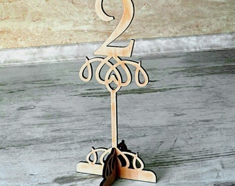 Rustic table numbers | Etsy