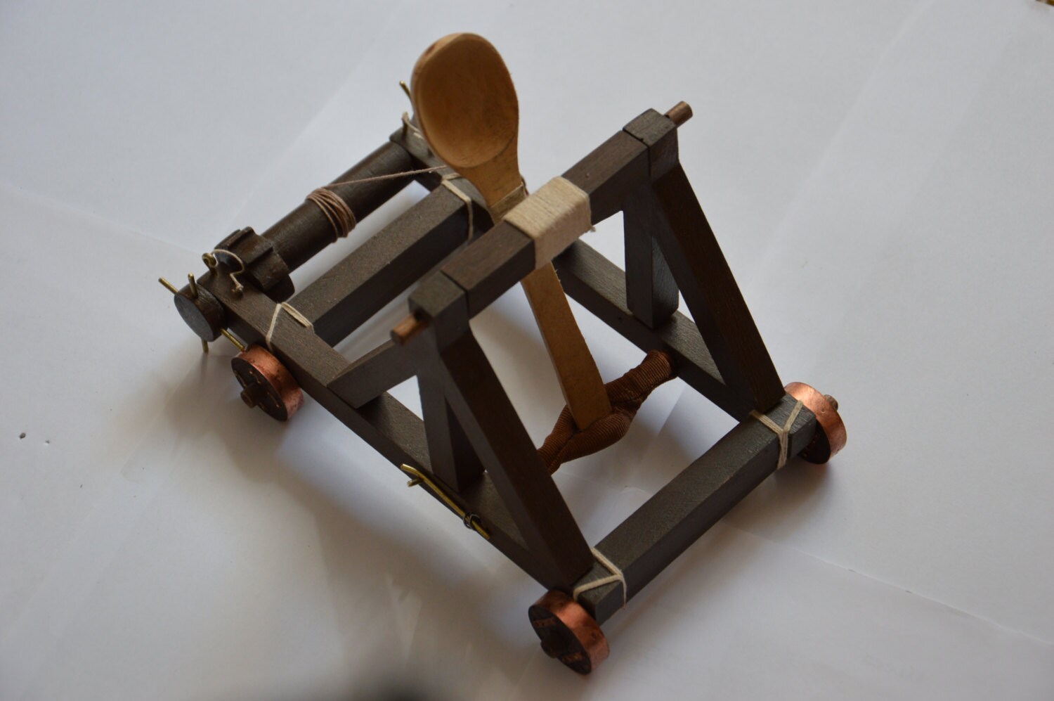 Handmade WORKING Desktop Catapult