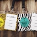 VIP PASS ZOO birthday identification card Party favor