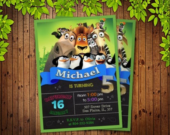 Madagascar invite | Etsy