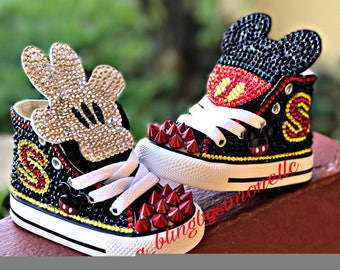 Mickey mouse shoe | Etsy