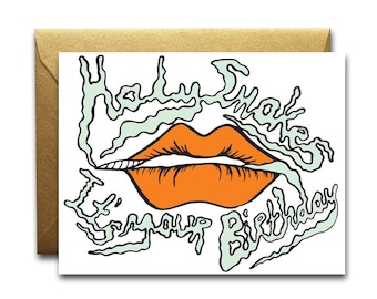 Weed birthday card | Etsy