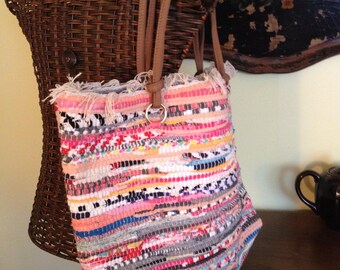 Upcycled rag rug | Etsy