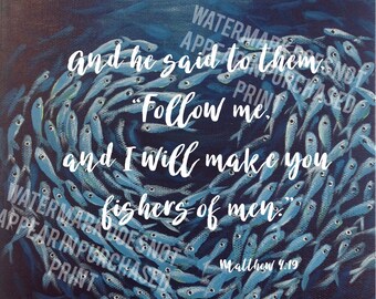 Fish painting | Etsy