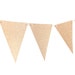 Gold Triangle Flag Banner / Gold Pennant Banner / Gold Bunting