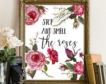 Smell the roses | Etsy