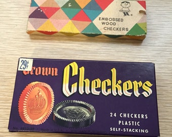 Plastic checkers | Etsy