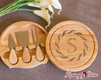 Personalized Cheese Board Set Cheese Knife Engraved Cheese