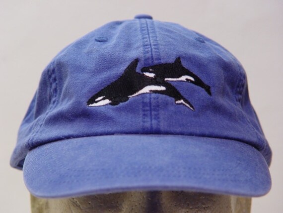 KILLER WHALES HAT One Embroidered Orca Wildlife Cap Price