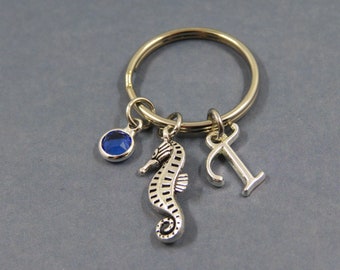 Seahorse keychain | Etsy