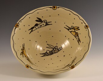 Ceramic rabbit bowl | Etsy