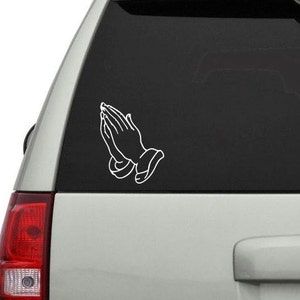 Praying hands decal | Etsy