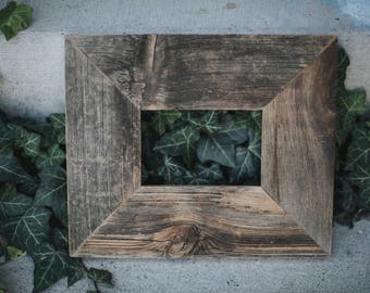 Reclaimed wood frame | Etsy