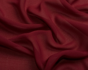 Burgundy chiffon | Etsy
