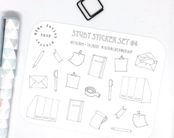 Study stickers | Etsy