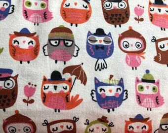 Owl fabric | Etsy