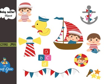 Sailor Clipart Sailing Boat Clipart Nautical Clip Art