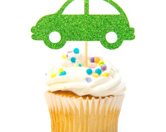 Car cupcake toppers | Etsy