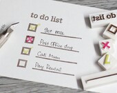 Items similar to to do list stamp, to do list planner set, schedule ...