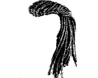 Dreadlocks svg | Etsy