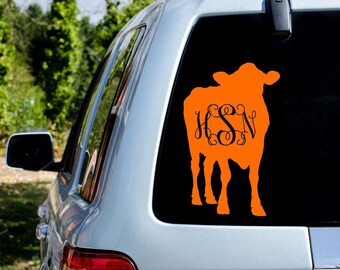Cow decal | Etsy