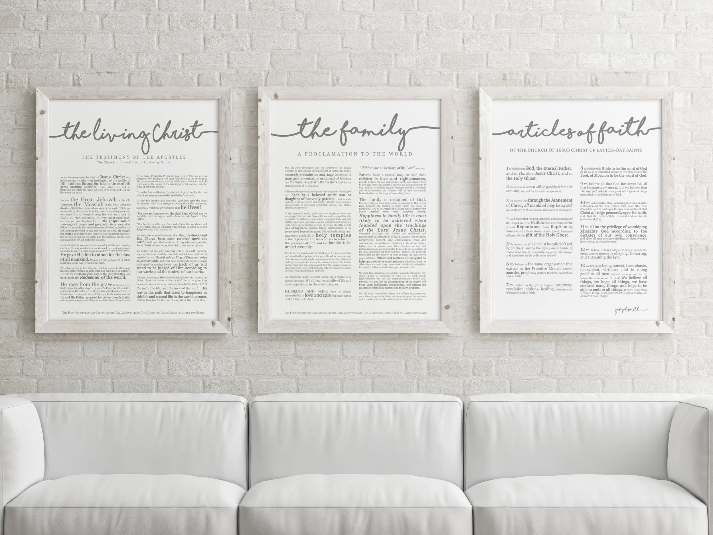 Articles of Faith Print- on Premium Paper- LDS