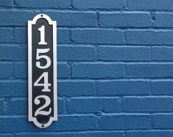 Vertical Address Sign Create your own House number Custom