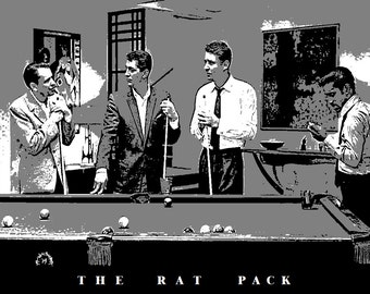 Rat pack art | Etsy