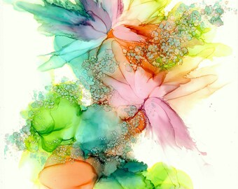 Alcohol ink art | Etsy