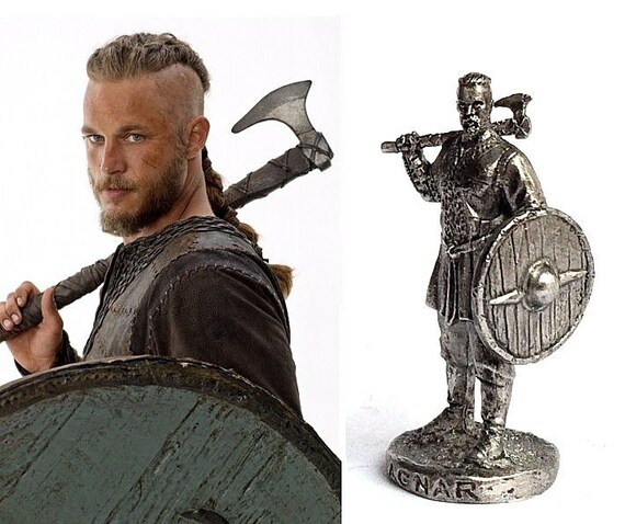 40mm Ragnar Lodbrok Vikings metal miniature