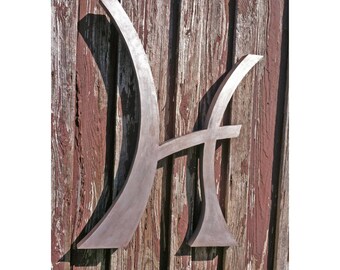 Metal letter h | Etsy