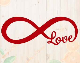 Love infinity svg | Etsy
